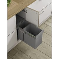 Soft Close Pull Out Waste Bin - Cabinet Width 400mm - 2 x 10L + 1 x 20L ...