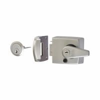 ERA Double Locking Nightlatch - 40mm Backset - Satin Chrome Case ...
