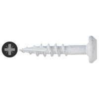 Screw In Sleeve - White Zinc - Pack of 50 | IronmongeryDirect | Same ...