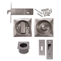 Klug Round Flush Privacy Set with Bolt - Polished Chrome ...