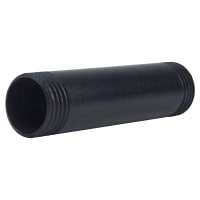 Altro 1/2" Pipe Shelving Iron Threaded Pipe - 12"/300mm Length - Black ...