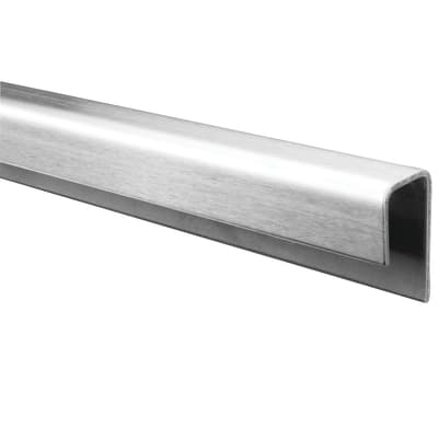 Cubicle Head Rail - 'U' Channel - 12-13mm Panels - 316 Stainless Steel ...