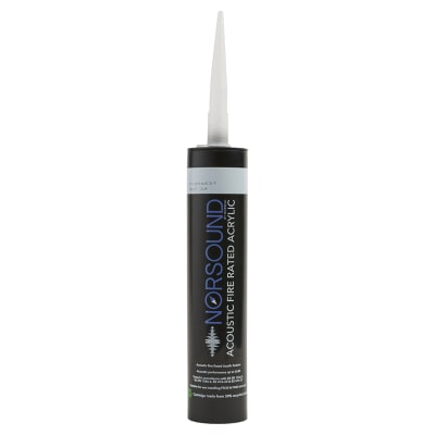 Norsound Acoustic Fire Rated Mastic - 310ml - White | IronmongeryDirect