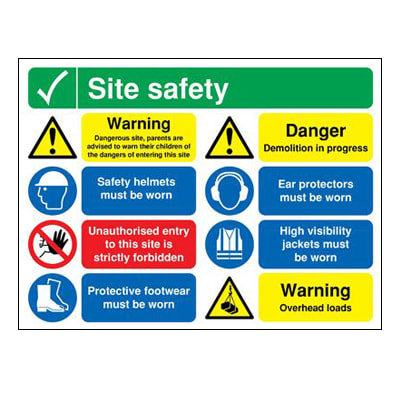 Site Safety & Control Signs | IronmongeryDirect