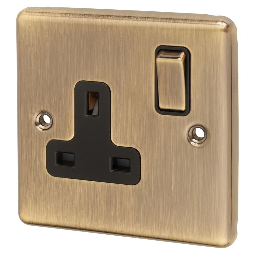 Eurolite Enhance Decorative 13A 1 Gang DP Switched Socket - Antique ...