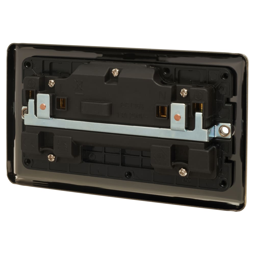 Eurolite Enhance Decorative 13A 2 Gang DP Switched Socket - Antique ...