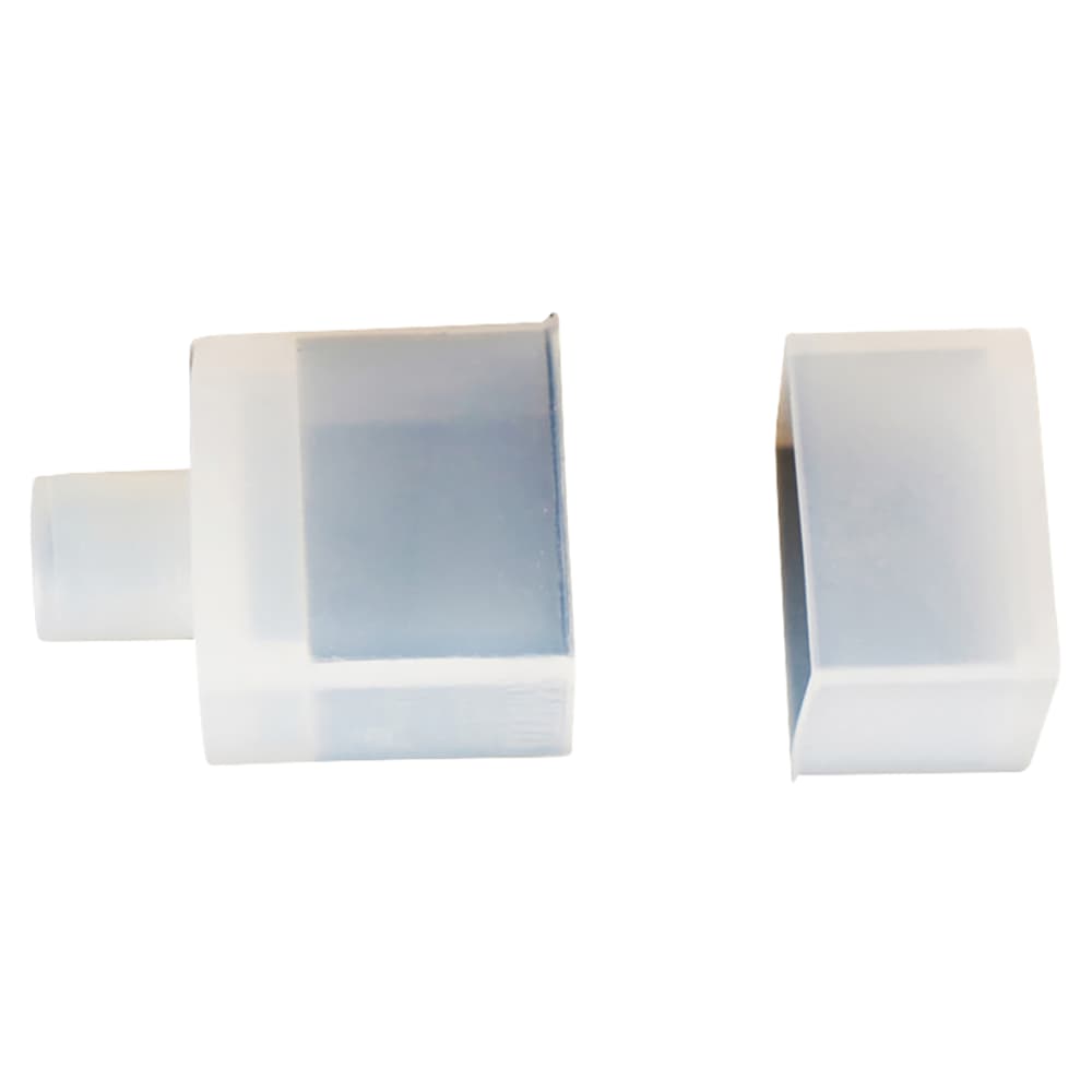 Integral LED End Cap with Outlet From Straight End for 12 x 17mm Side ...