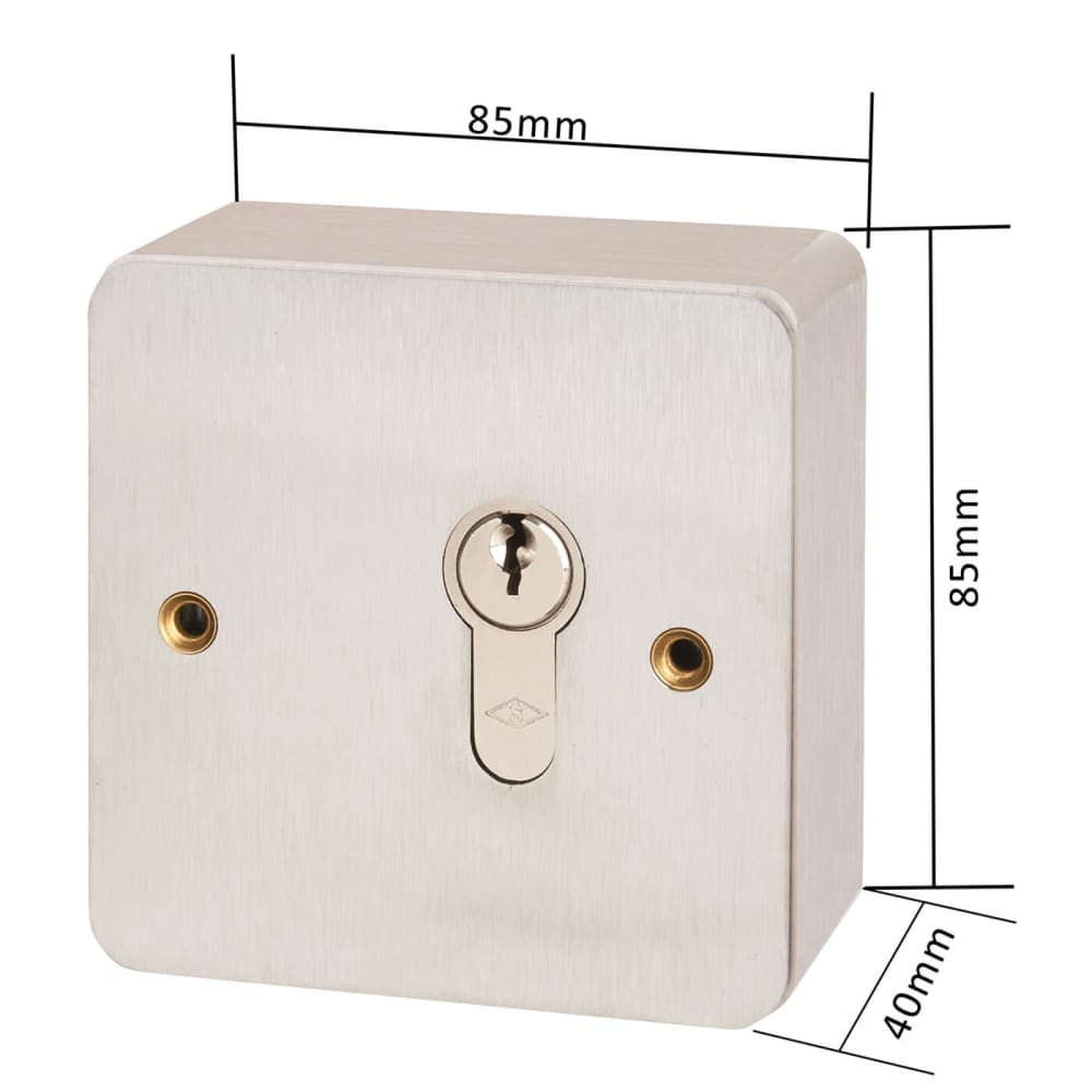 Key Switch Stainless Steel | IronmongeryDirect | Same Day Despatch