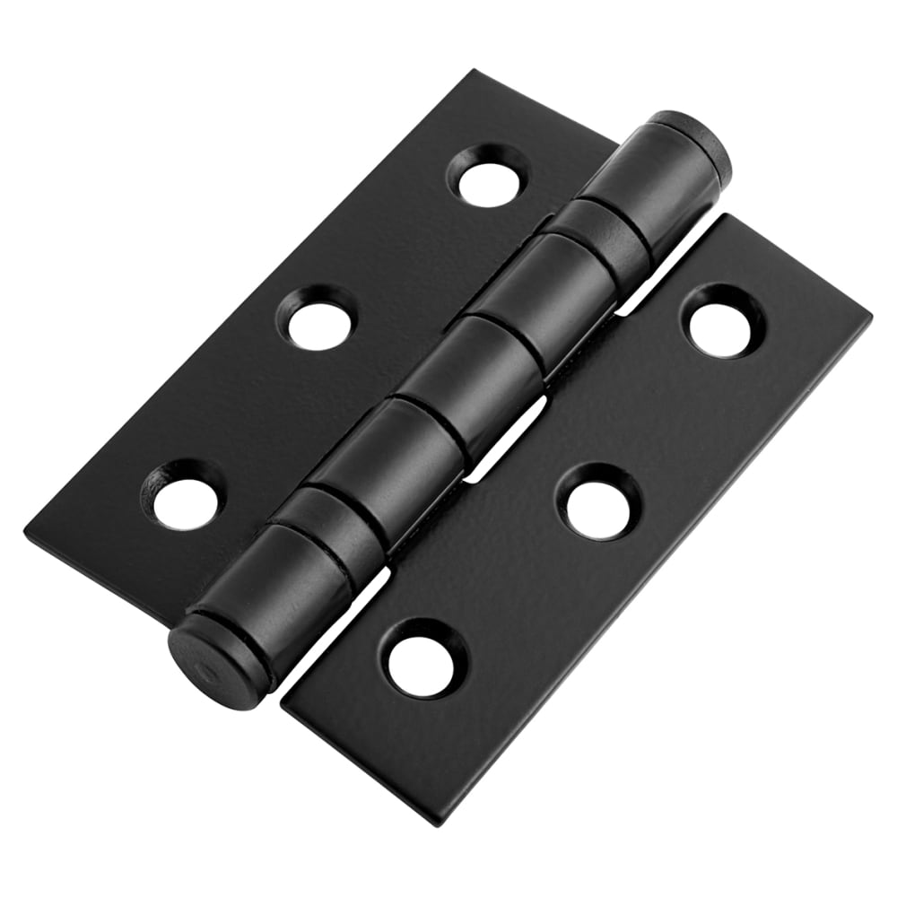 Altro Matt Black Diamond Latch Door Handles on Rose Pack - Luna Range ...