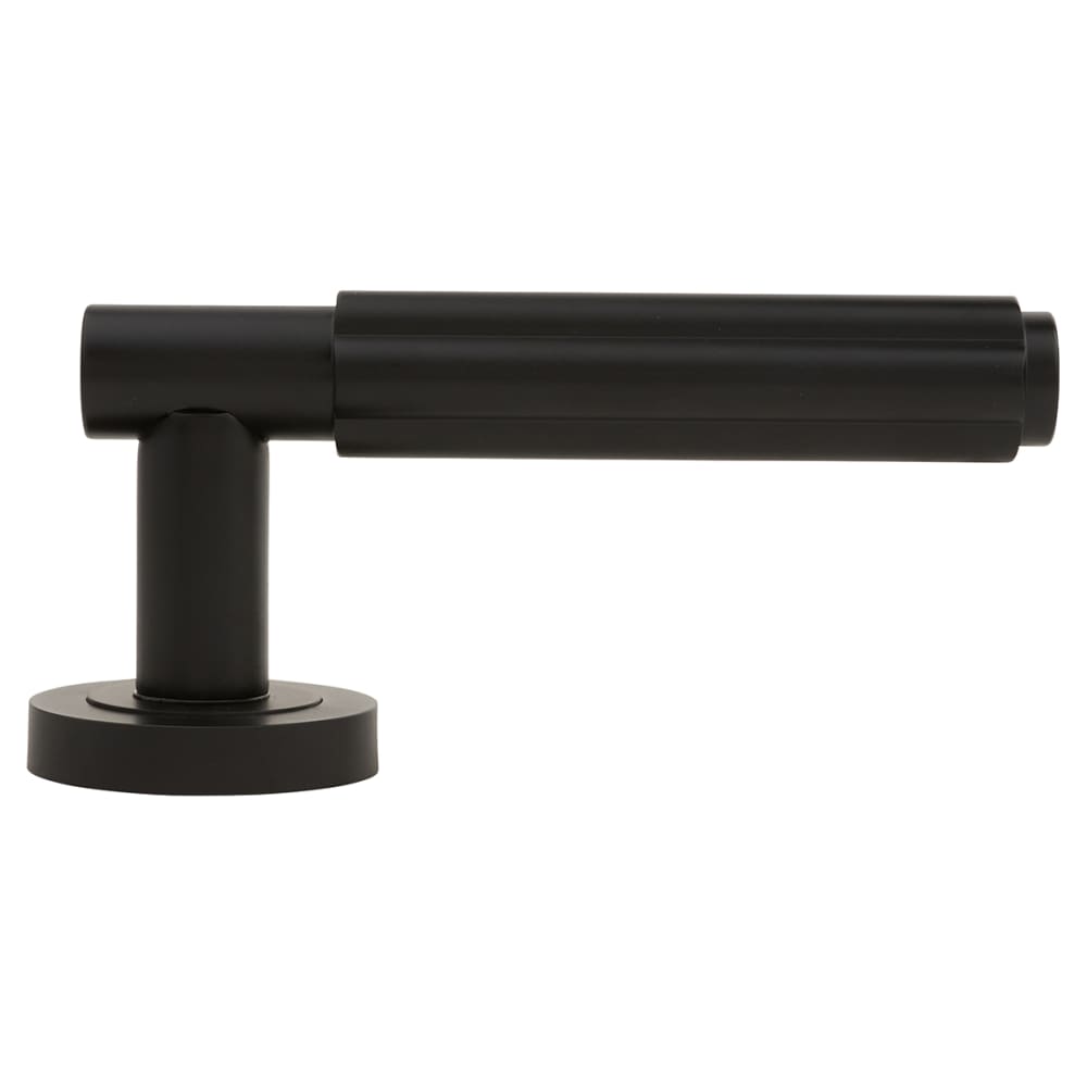 Jedo by Frelan Bloom Door Handle on Rose - Matt Black | IronmongeryDirect | Same Day Despatch