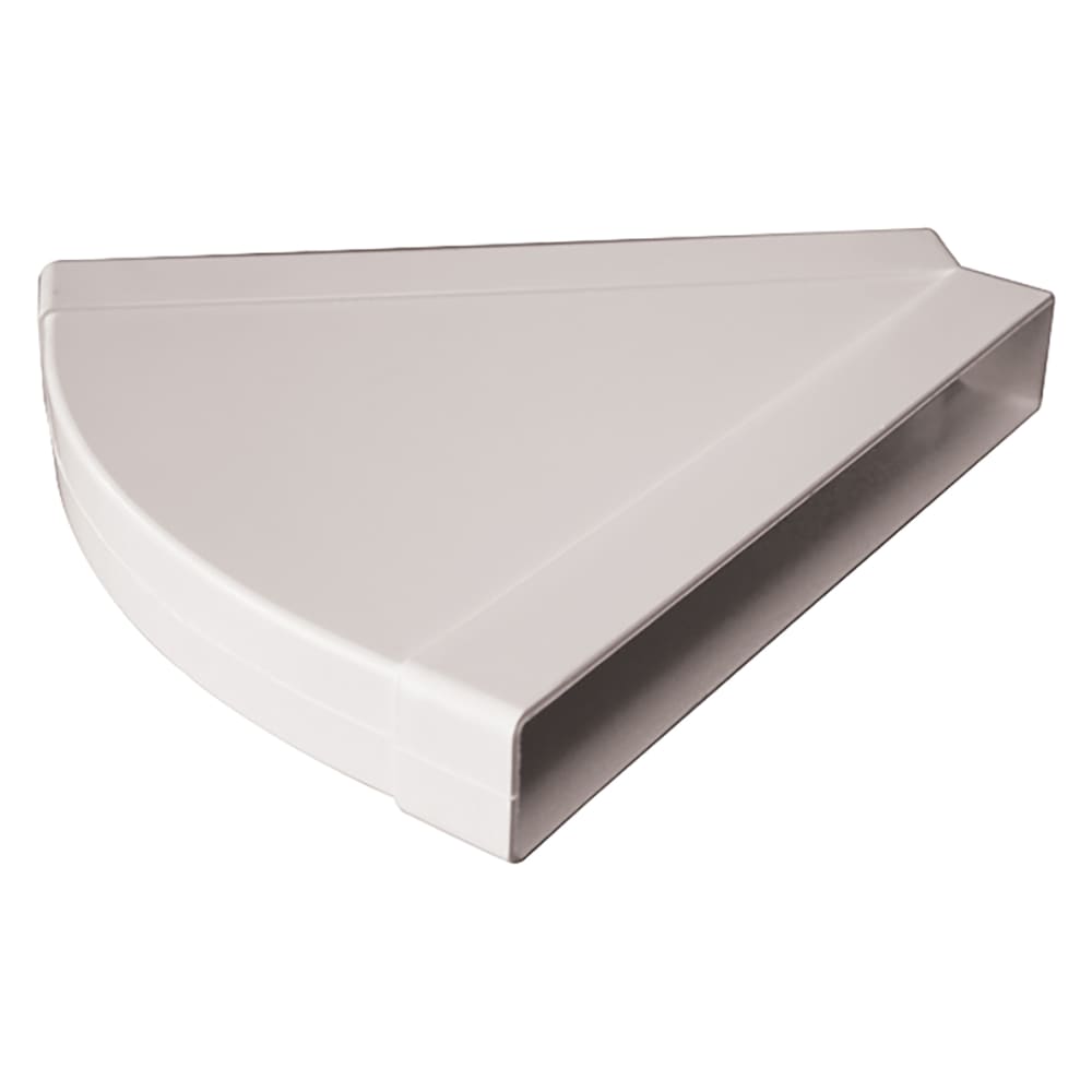 Manrose 45° Flat Bend - 300 x 25mm - White | IronmongeryDirect | Same ...