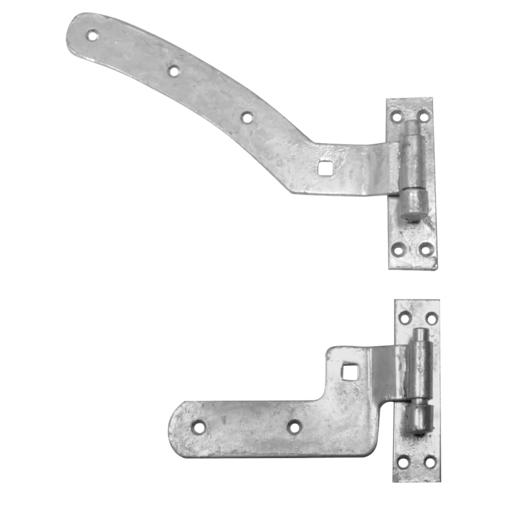 Curved Rail Hinge Kit - 300 x 40 x 5mm - Right Hand - Galvanised ...