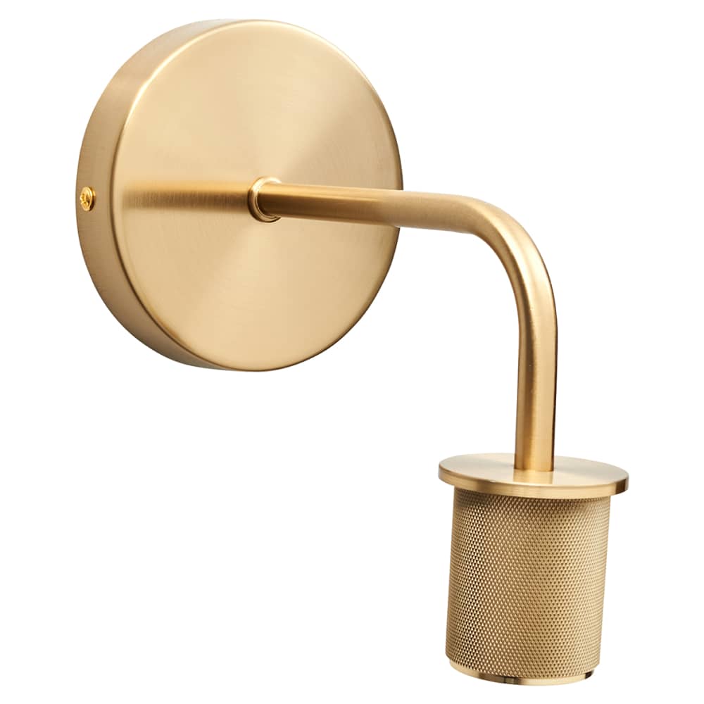 Altro Casa Knurled Indoor Wall Light - Satin Brass Fittings ...