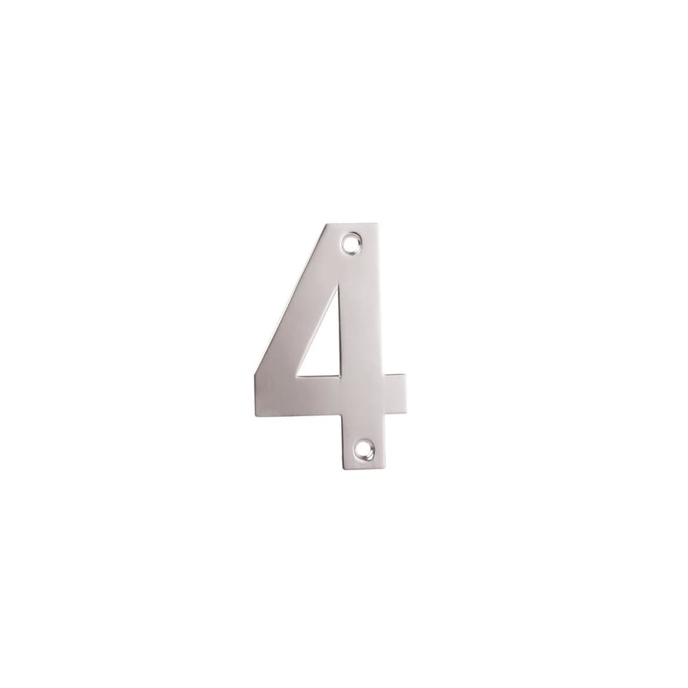 Altro 100mm Numeral - 4 - Satin Stainless Steel | IronmongeryDirect ...