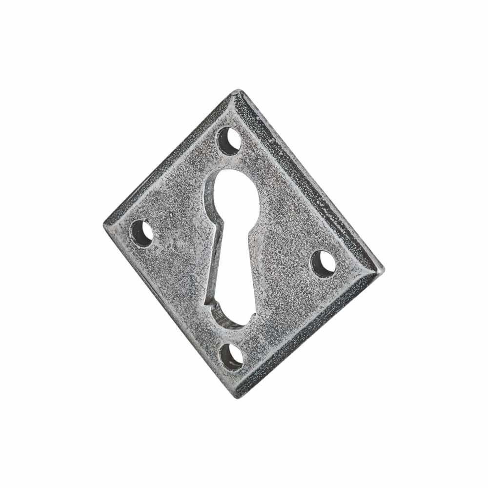 Olde Forge Diamond Escutcheon - Keyhole - Pewter | IronmongeryDirect ...