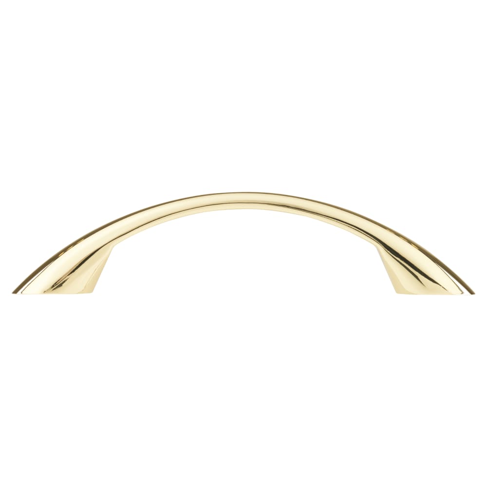 Touchpoint Vali Bow Cabinet Handle - 96mm Centres - Polished Brass ...