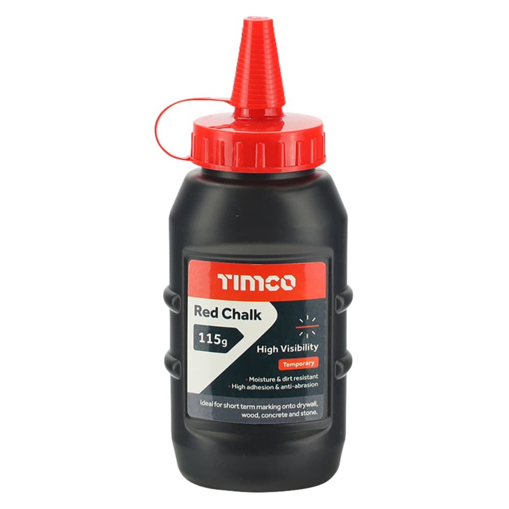 TIMCO Chalk Powder & Chalk Line Set - 30m x 115g - Red ...