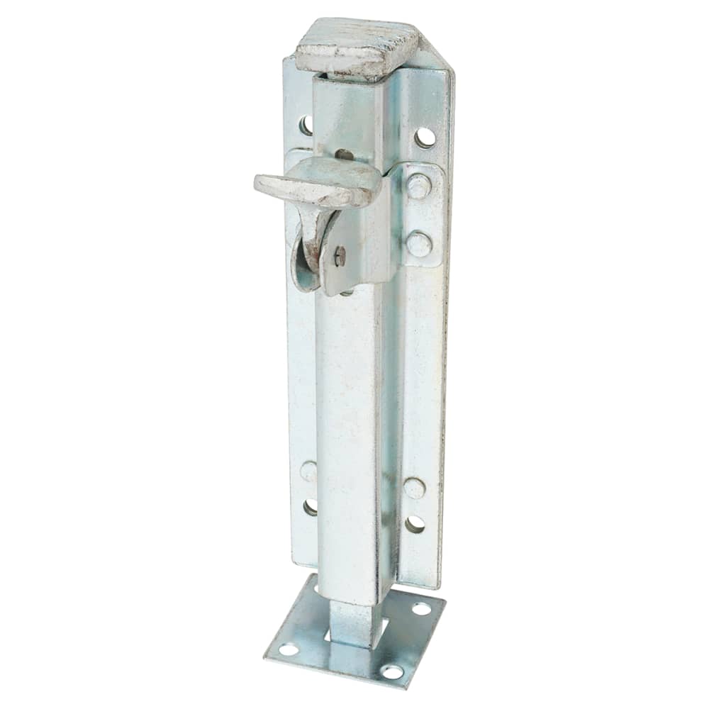 Garage Foot Bolt - 187 x 51 x 70mm - Zinc Plated | IronmongeryDirect ...