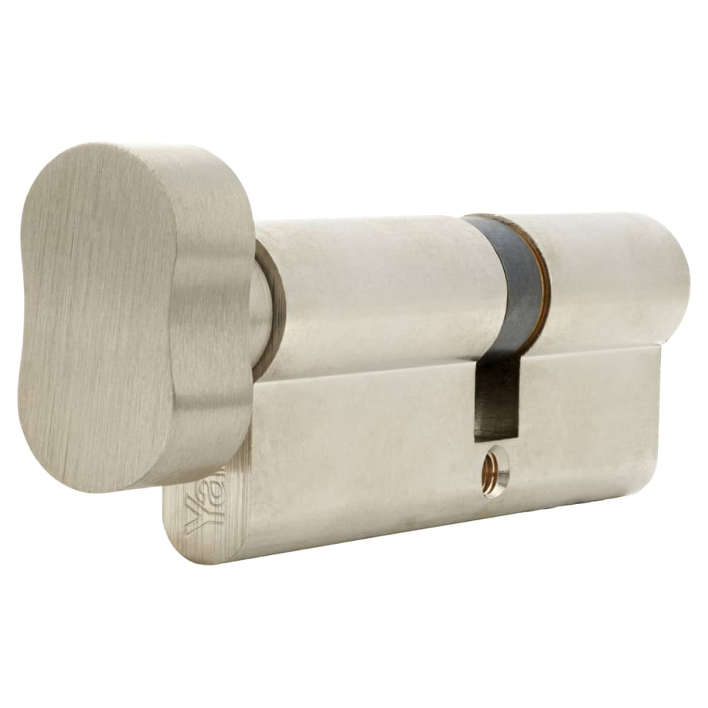 Yale 6 Pin 90mm Euro Thumbturn Cylinder - 50mm [Turn] + 40mm - Satin ...