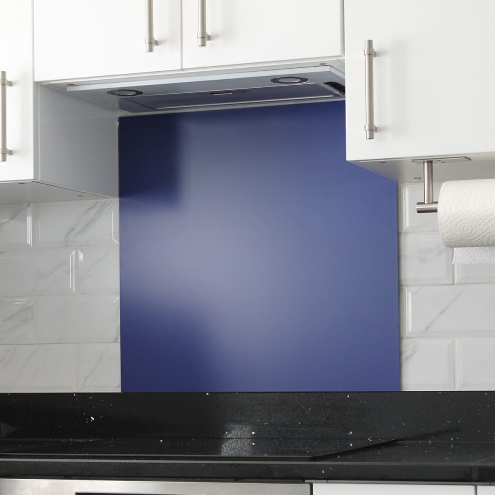 Altro Aluminium Kitchen Splashback - 900 x 750mm - Matt Ultra Marine ...