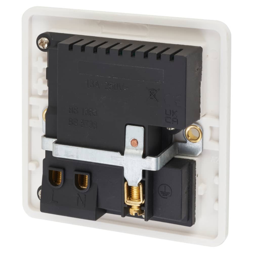 Touchpoint 13A 1 Gang USB Socket with 2 x USB - 2.1A - White ...
