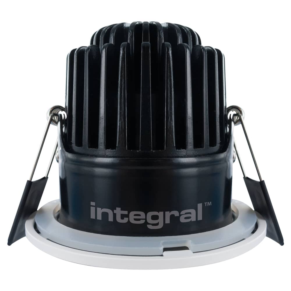 Integral LED Lux Fire 6W IP65 Fire Rated 36° LED Dimmable Fixed Downlight - 3000K Warm White ...
