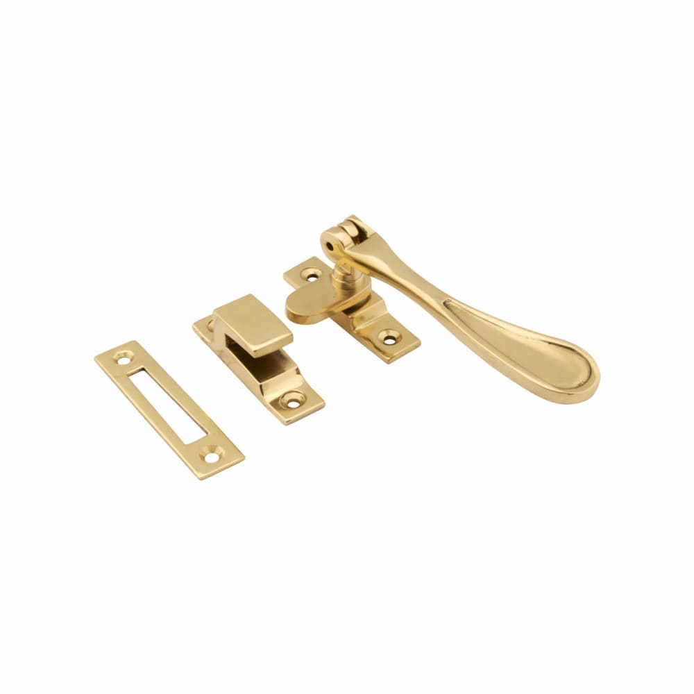 Hampstead Victorian Hook & Plate Window Fastener - Polished Brass ...