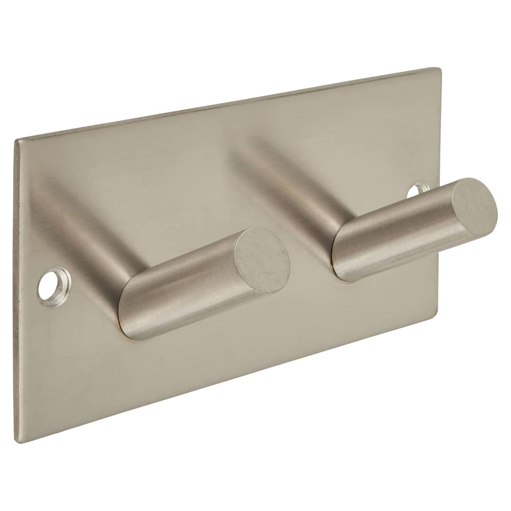 Square Horizontal Hook Plate - 90 x 45mm - Satin Stainless Steel ...