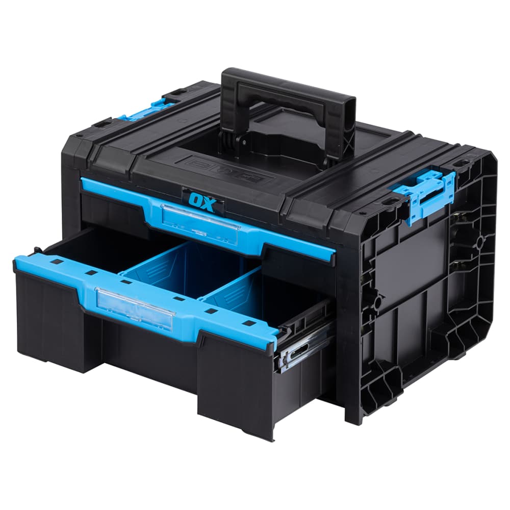 OX Tooltrek Trade 2 Drawer Tool Box - 446 x 310mm | IronmongeryDirect ...