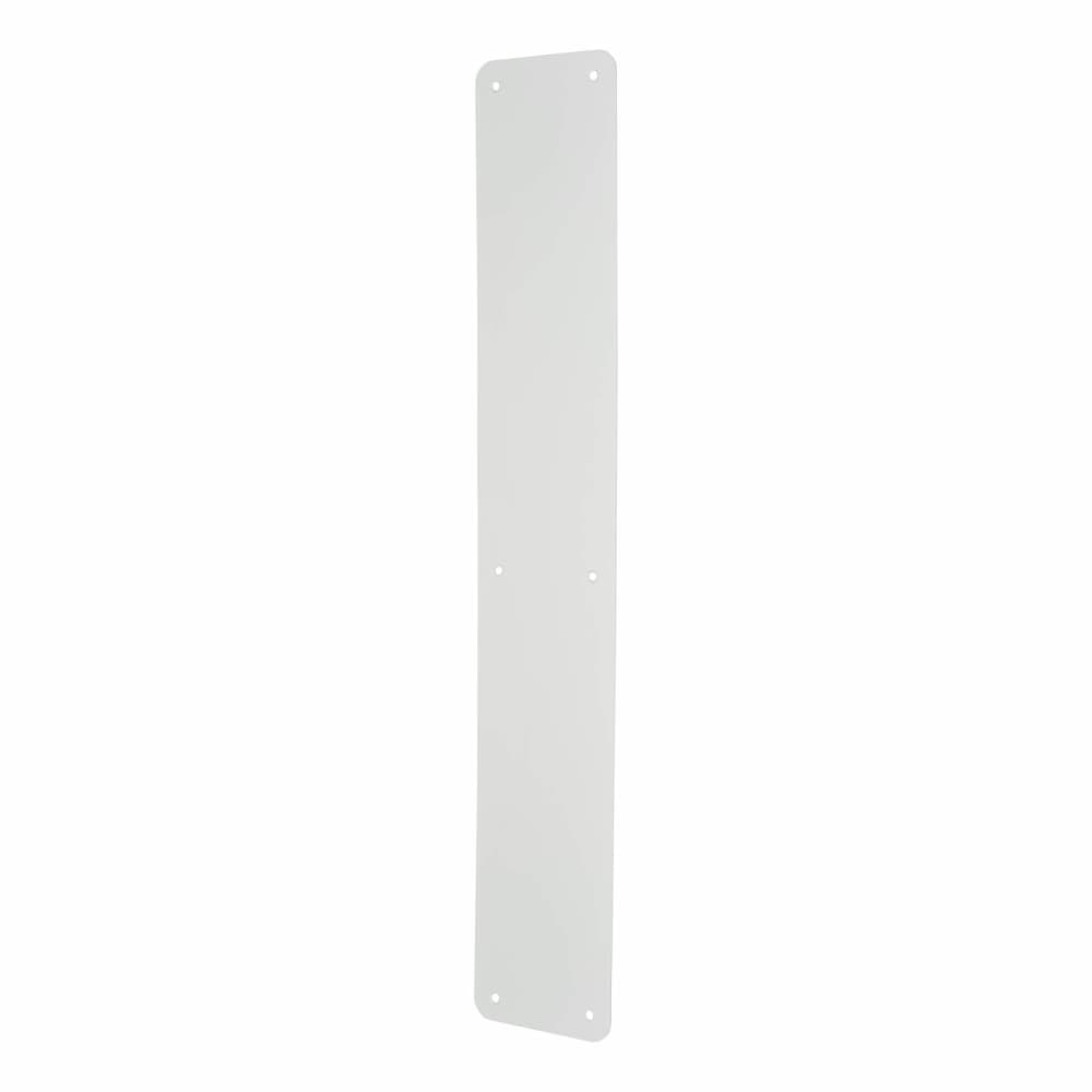 Touchpoint 1.5mm Plain Finger Plate - 450 x 75mm - White Plastic ...