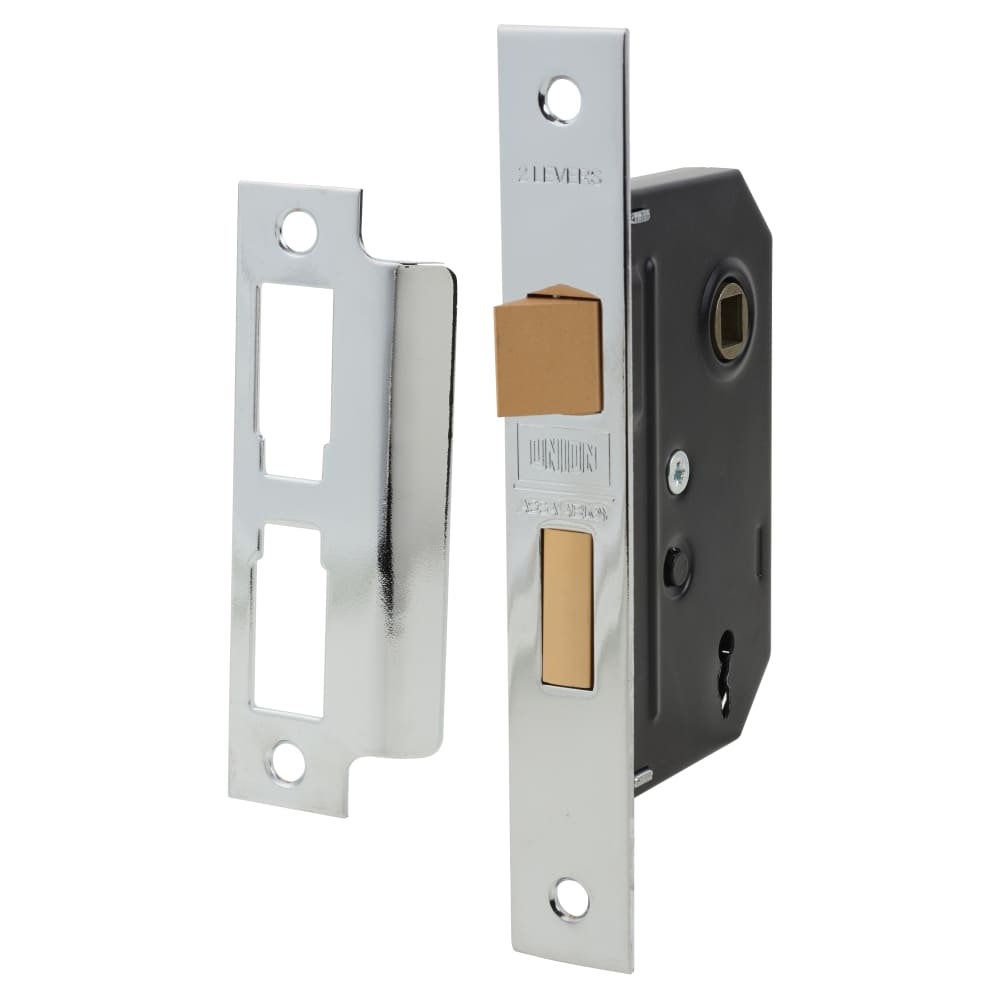 UNION 2295 2 Lever Sashlock - 63mm Case - 44.5mm Backset - Chrome ...