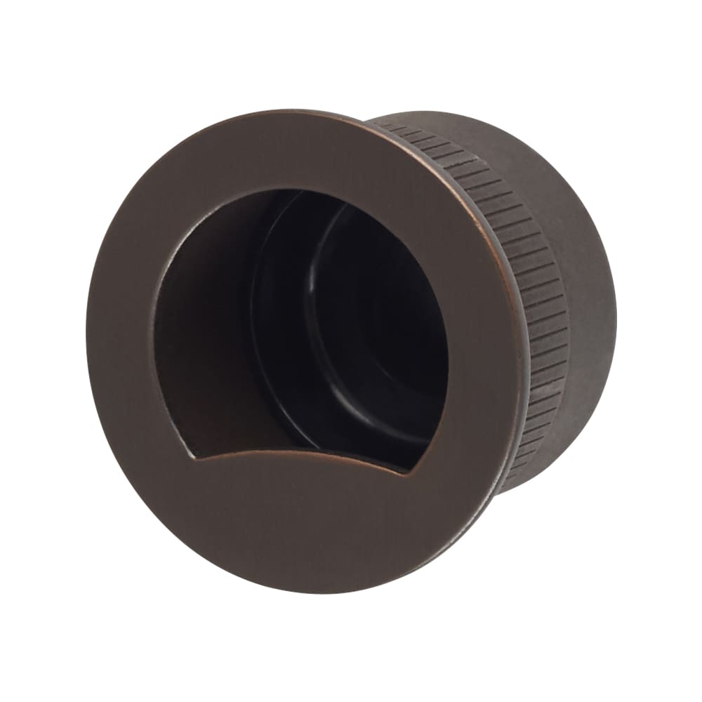 M Marcus Round Door Edge Flush Pull - Matt Bronze | IronmongeryDirect ...