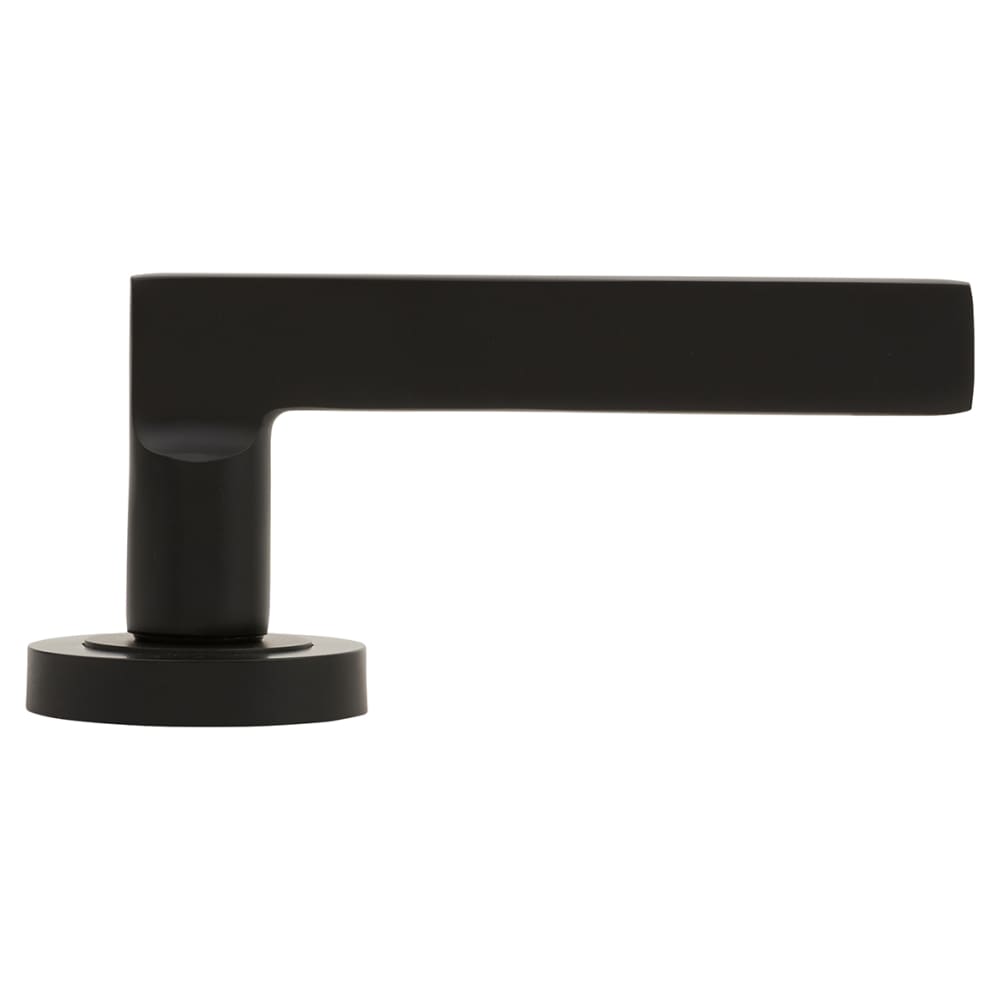 Jedo by Frelan Jet Door Handle on Rose - Matt Black | IronmongeryDirect | Same Day Despatch