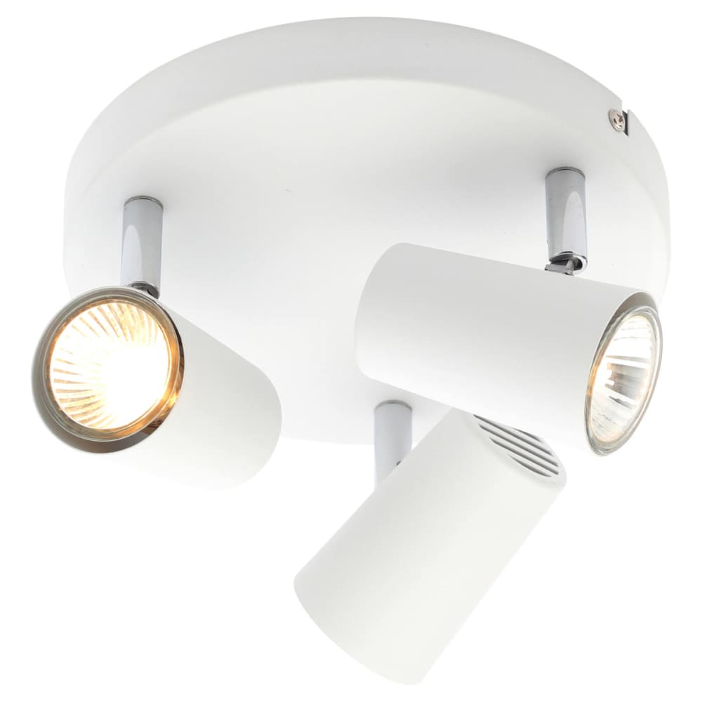 Forum Inlight Harvey 3 Light Circular Ceiling Spotlight - White ...