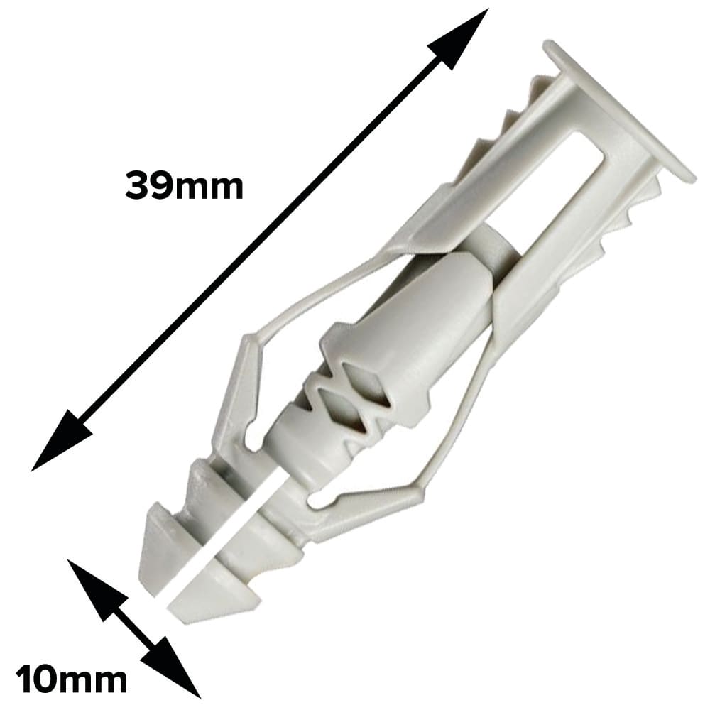 Cobra TripleGrip Universal Multi Purpose Wall Fixing - 10 x 47mm - Pack ...