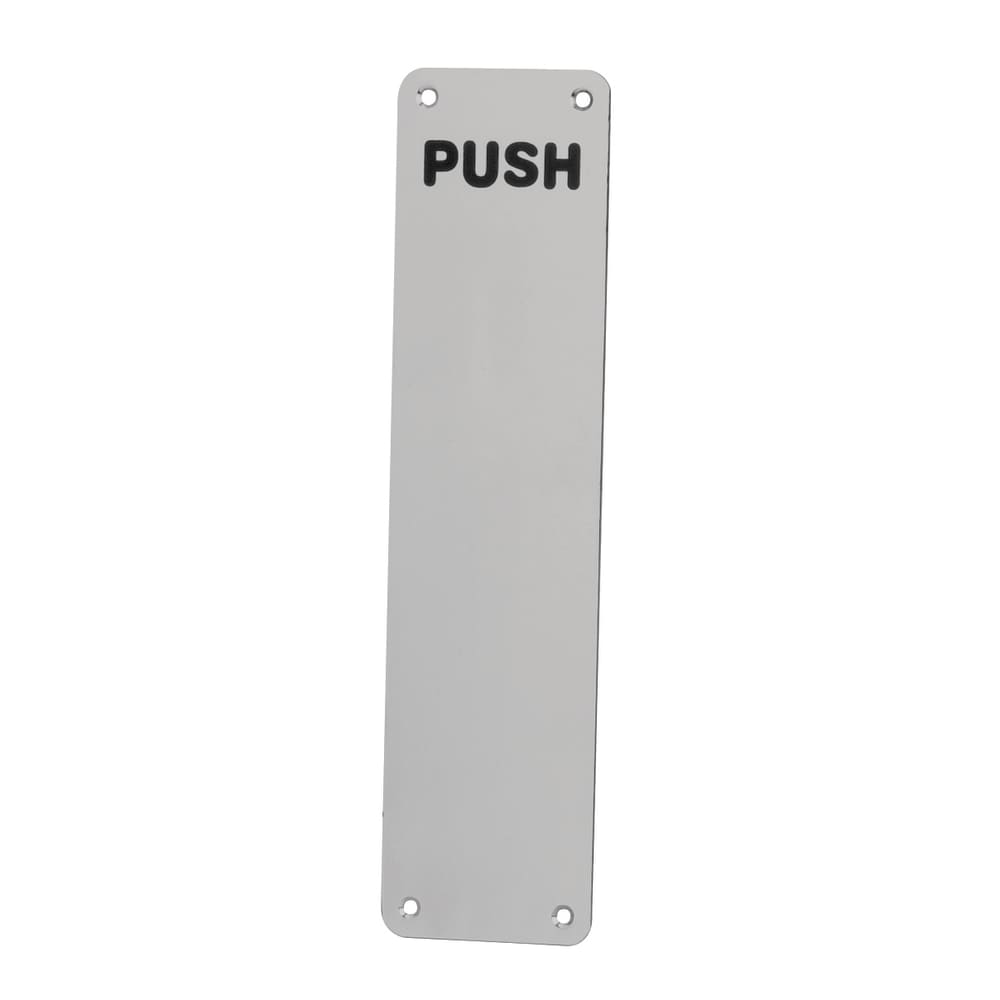 Altro Stainless Steel Finger Plate - Push - 350 x 75 x 1.5mm - Satin ...
