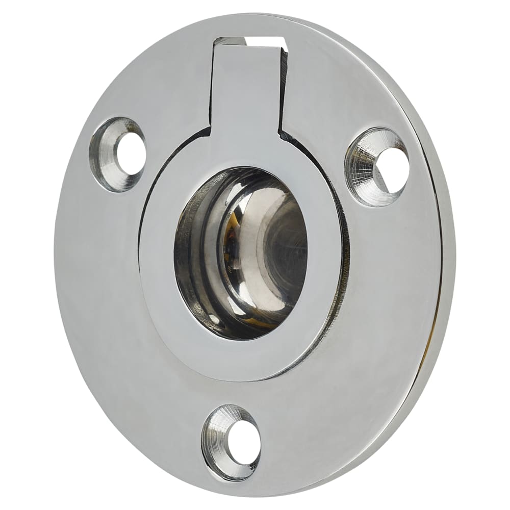 Altro Round Flush Ring Pull - 45mm - Polished Chrome ...