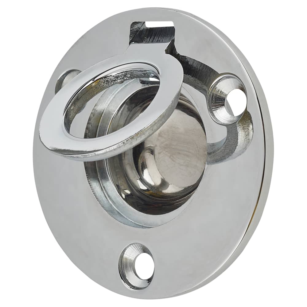 Altro Round Flush Ring Pull - 45mm - Polished Chrome ...