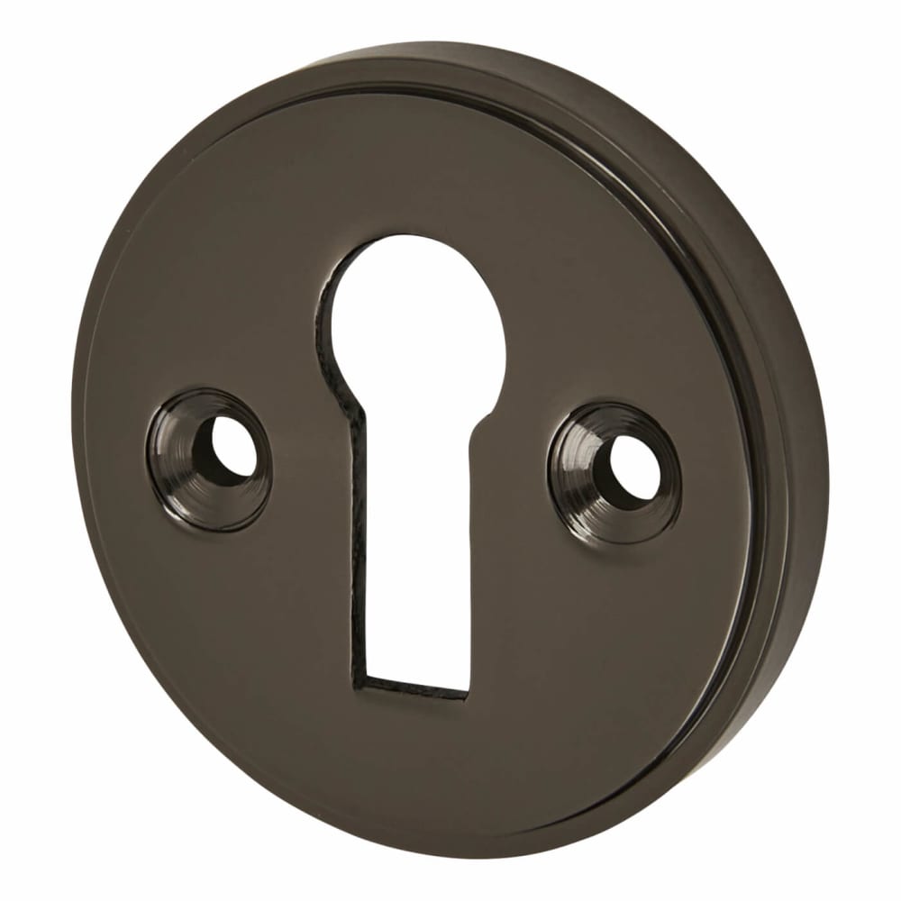 Altro Escutcheon - Keyhole - Black Nickel | IronmongeryDirect | Same ...