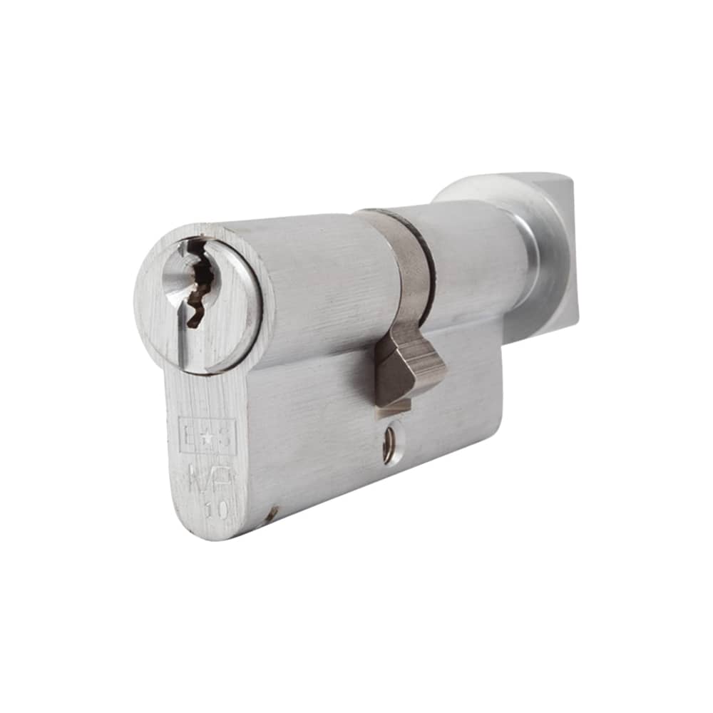 Eurospec Euro Cylinder & Turn - 10 Pin - 35[k] + 35mm - Satin Chrome ...