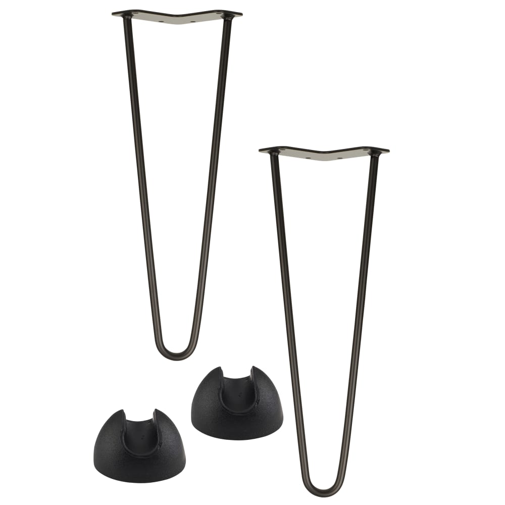 Altro Hairpin Leg - 2 Pin - 400mm Height - Black - Pair ...