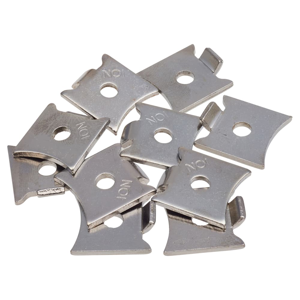 Altro Standard Raised Bookcase Clip - Polished Nickel Plated - Pack 10 ...