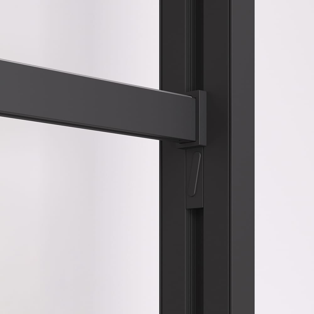 Emuca Zero Hanging Rail Bracket - Black - Pair | IronmongeryDirect ...