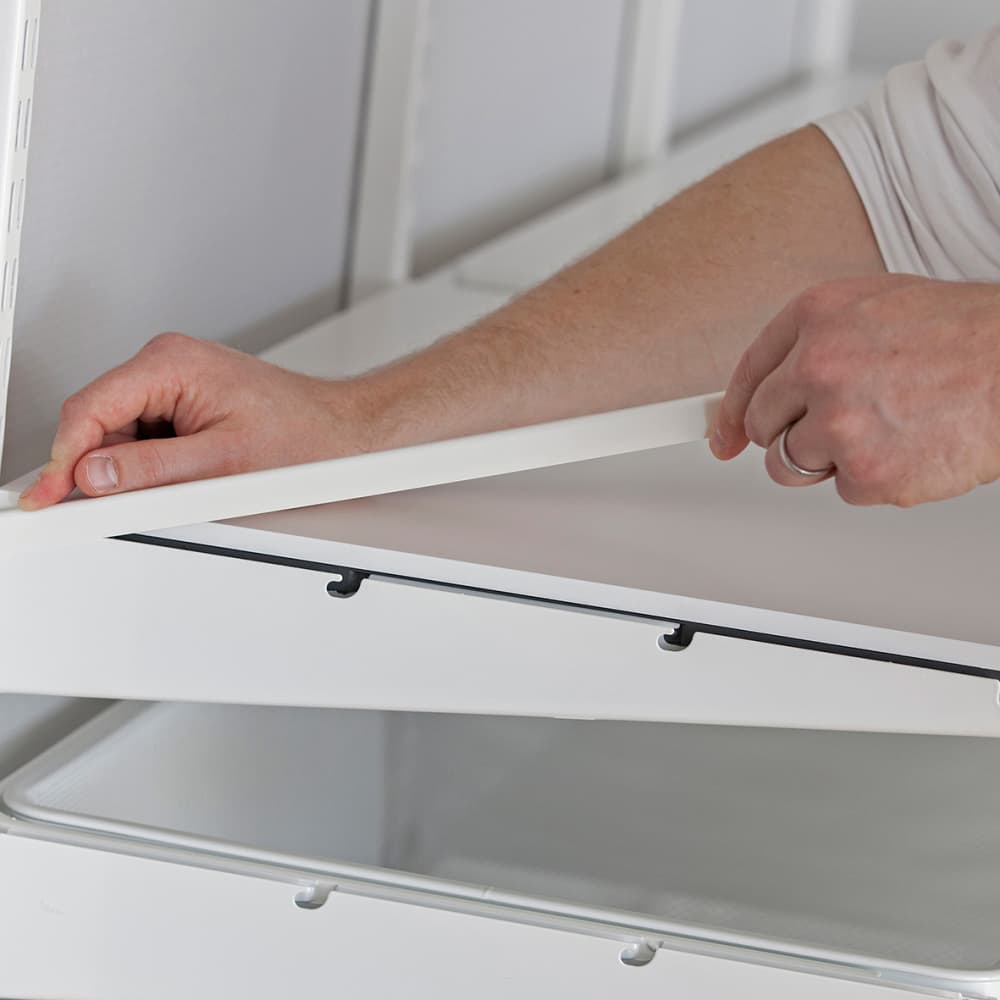 elfa Top Track System - Click In Bracket Cover - 320mm Length - Left ...