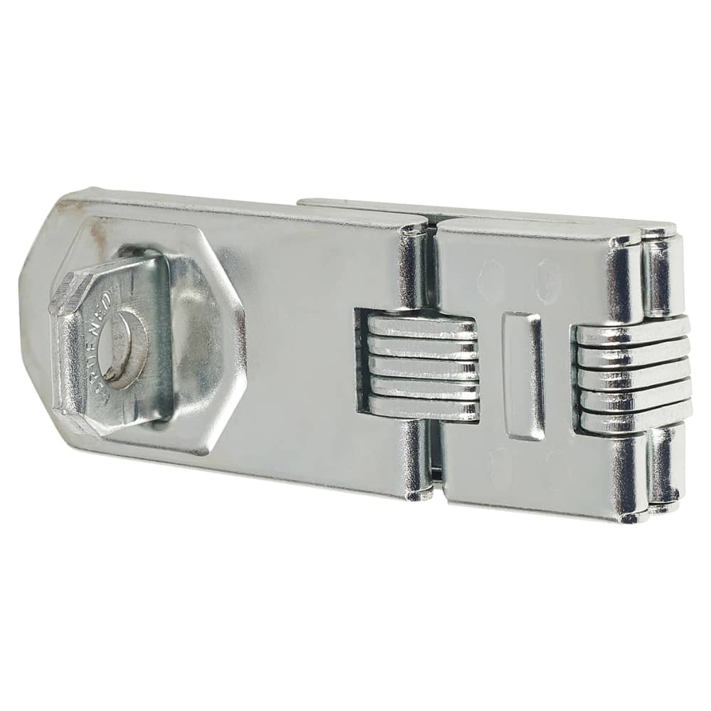 Sterling Double Hinged Hasp & Staple - 195 x 45 x 15mm - Bright Zinc ...
