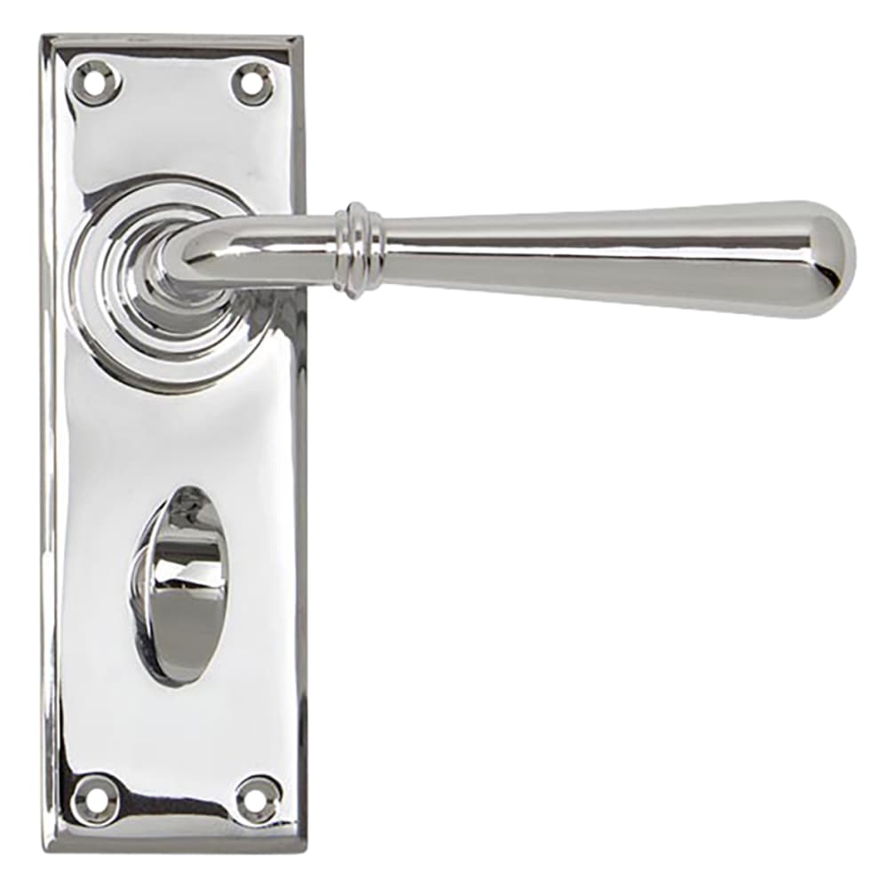 From The Anvil Newbury Bathroom Door Handle - 152 x 50mm - Polished ...