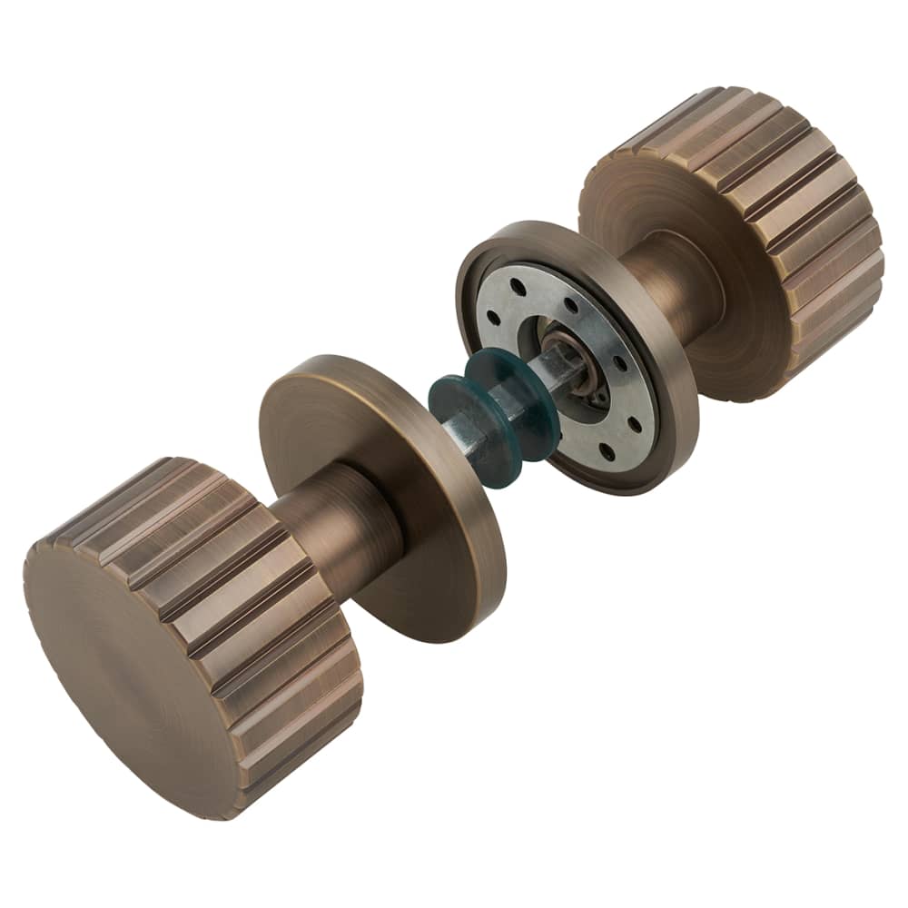Jedo by Frelan Cog Mortice Door Knob - 60mm Rose Diameter - Antique ...