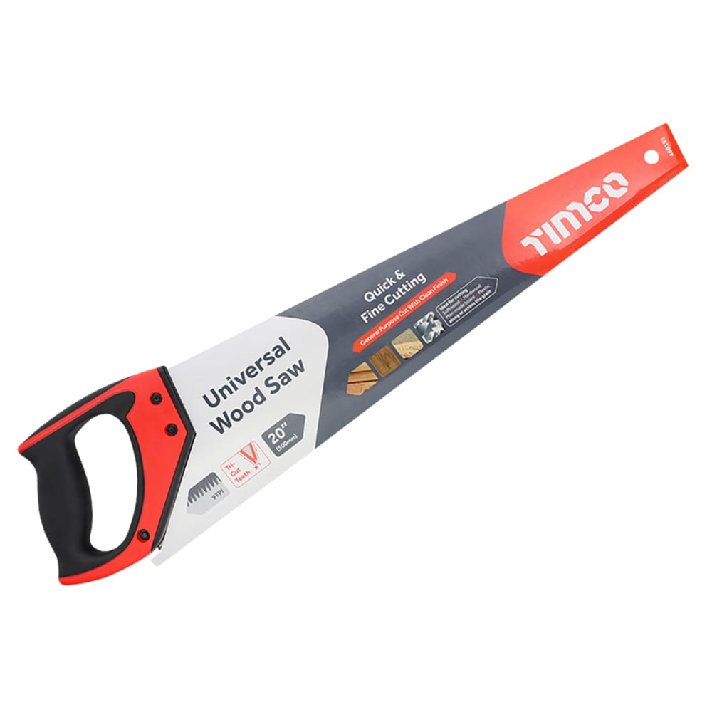 TIMCO Universal 20"/ 500mm Wood Saw - 9 TPI | IronmongeryDirect | Same ...