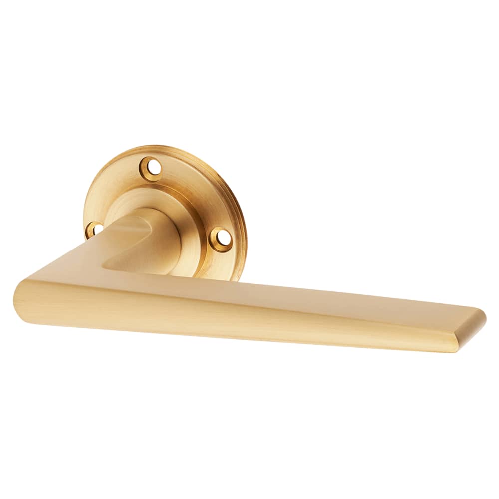 Burlington BUR10 by Frelan Mayfair Lever Door Handle on Knurled Rose ...