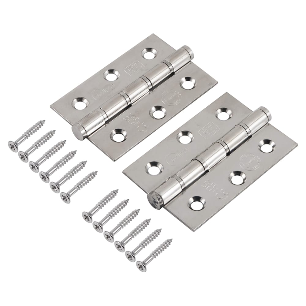 Eclipse Slim Knuckle Grade 7 Washered Butt Fire Door Hinge - 76 x 51 x ...